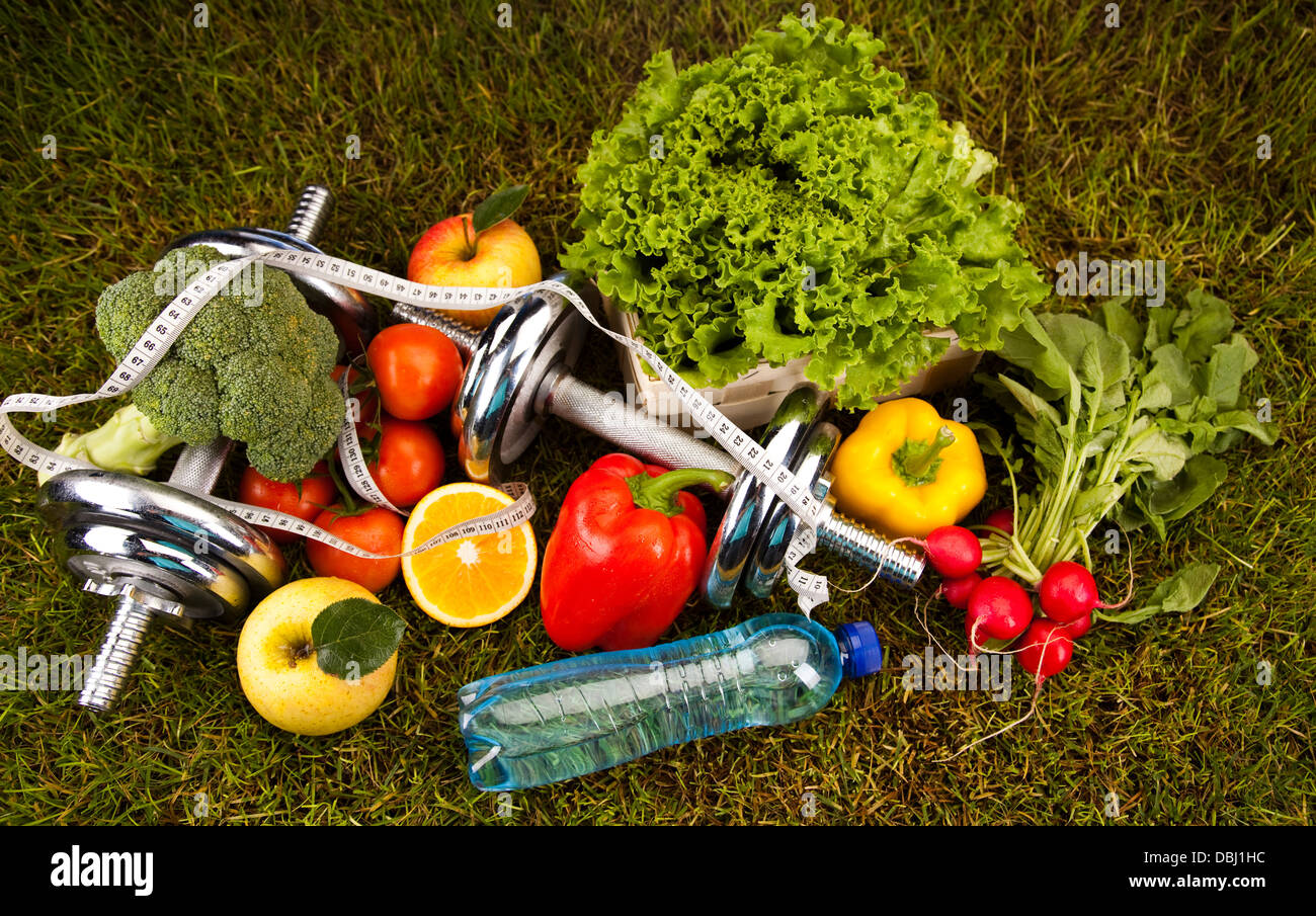 Healthy lifestyle concept, Diet and fitness Stock Photo - Alamy
