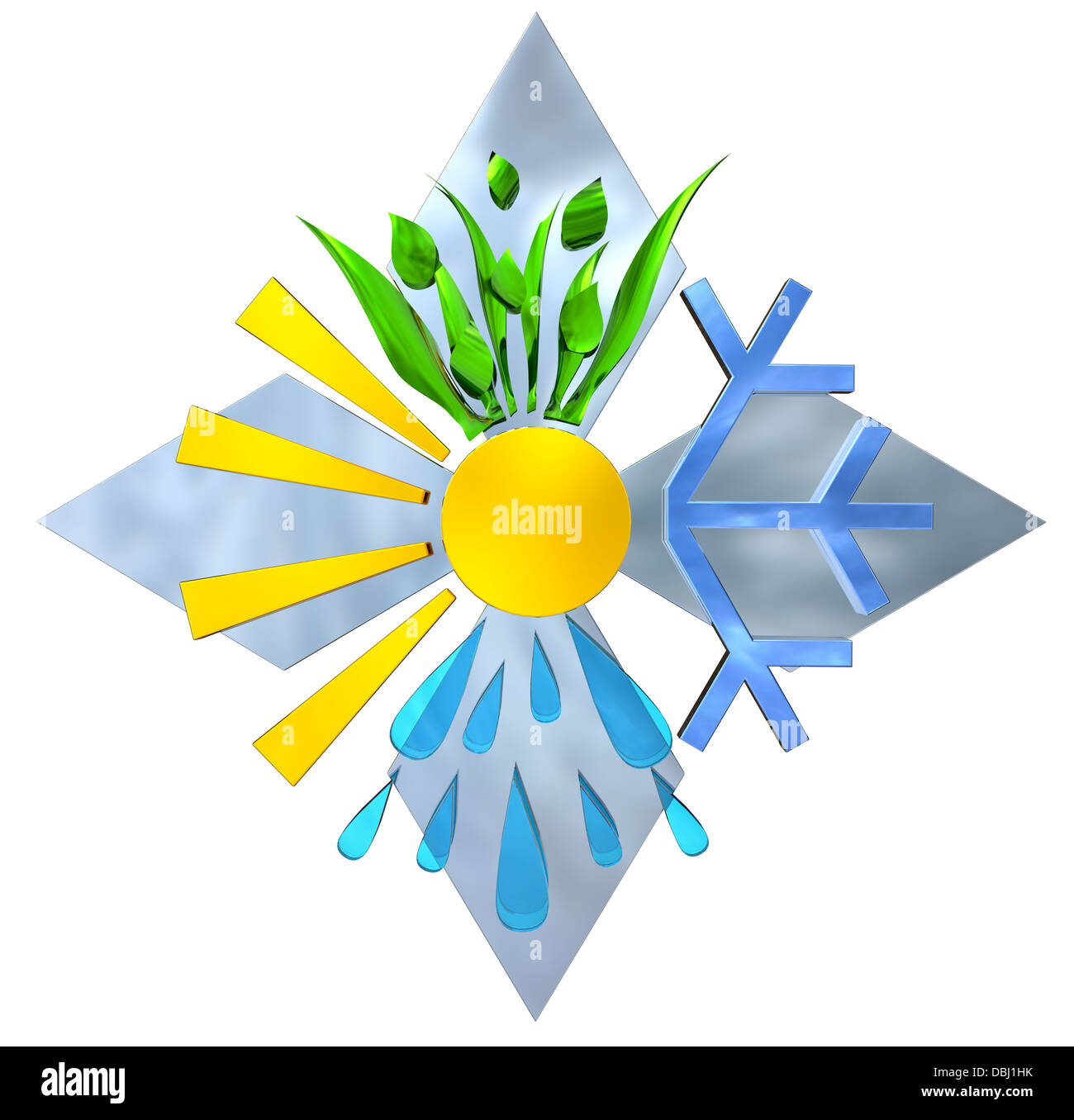 Spring, Summer, Autumn, Winter. Four Seasons Stock Photo - Alamy