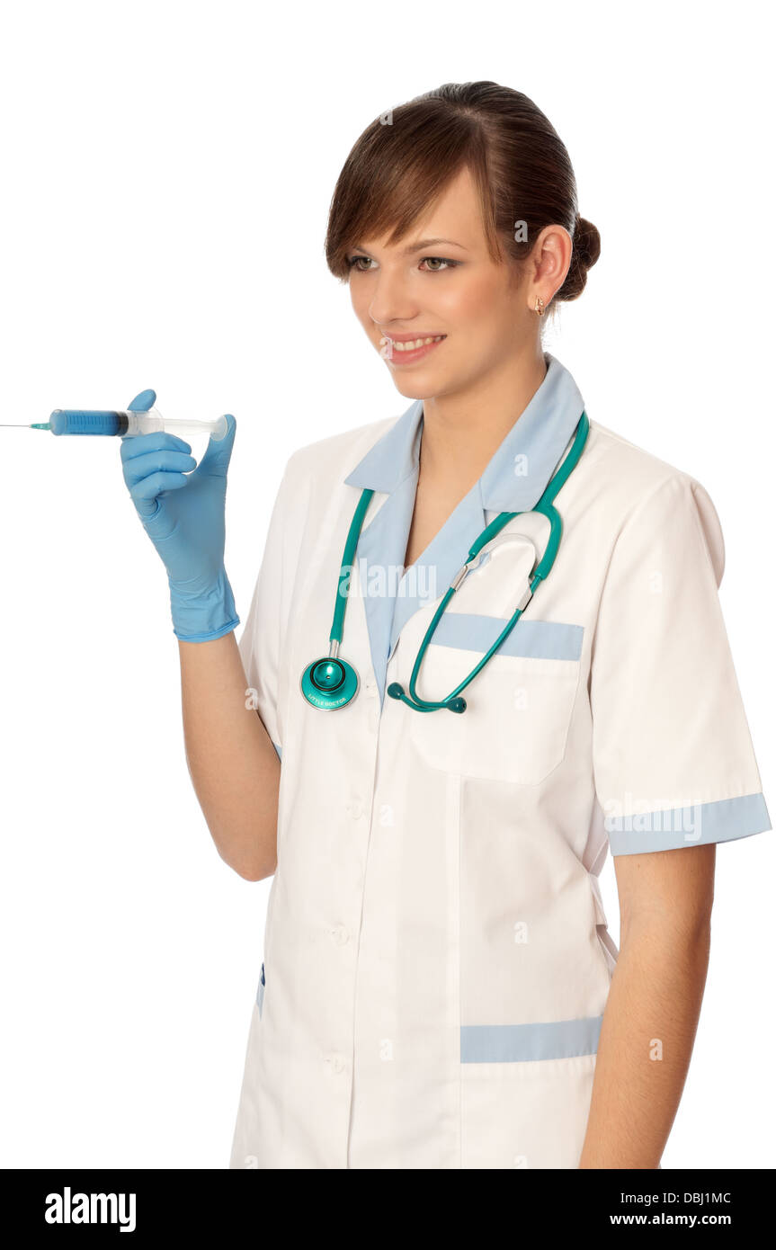 doctor with syringe Stock Photo - Alamy