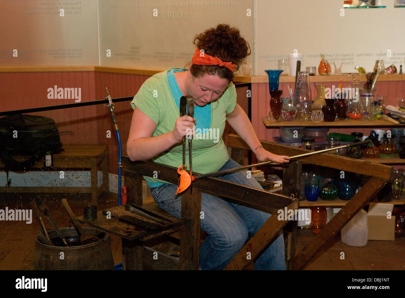 Cape Cod / Sandwich - Sandwich Glass Museum, glass blowing ...