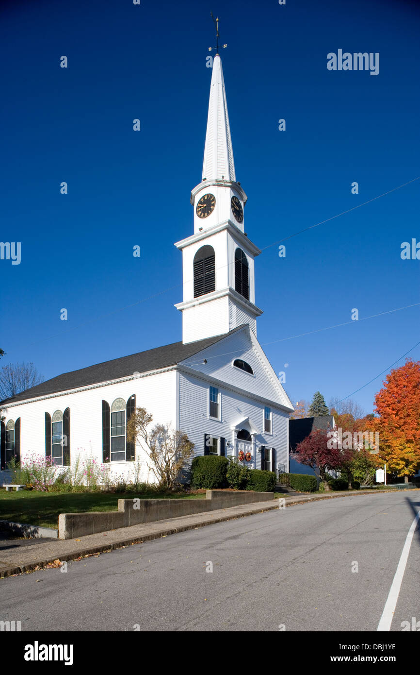 Meredith - village church Stock Photo - Alamy