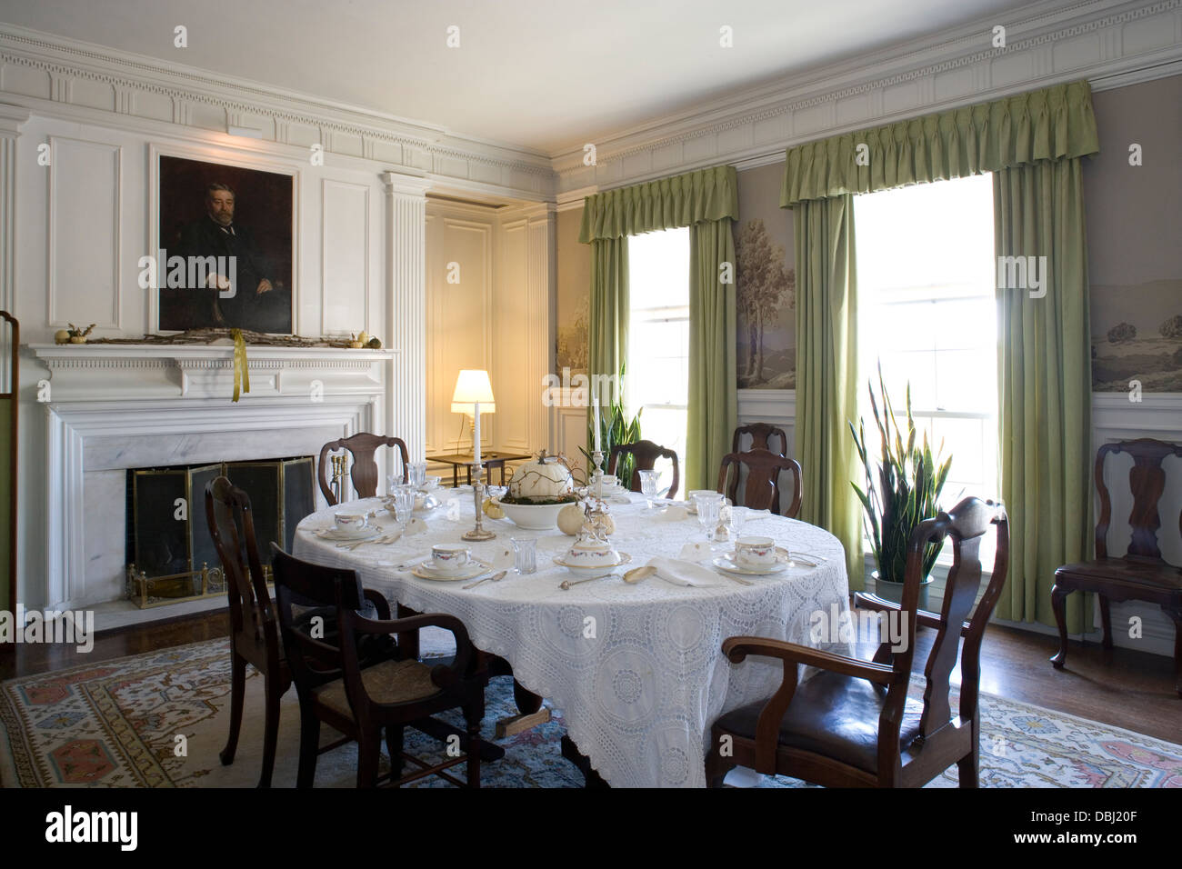 Vermont: Manchester - Hildene, house & views Stock Photo - Alamy