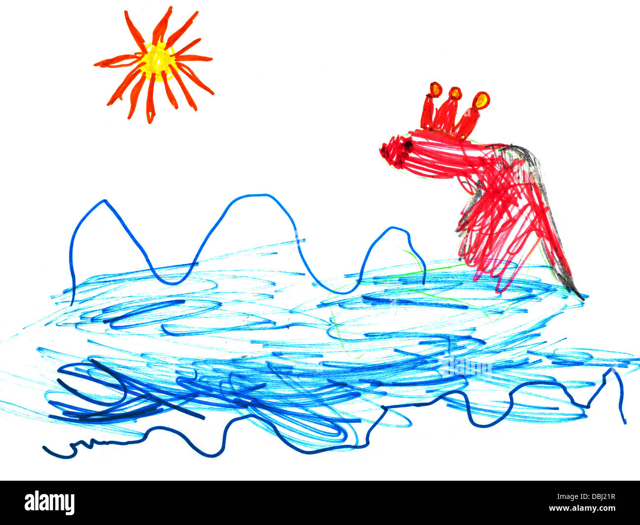 Children in sea Cut Out Stock Images & Pictures - Alamy