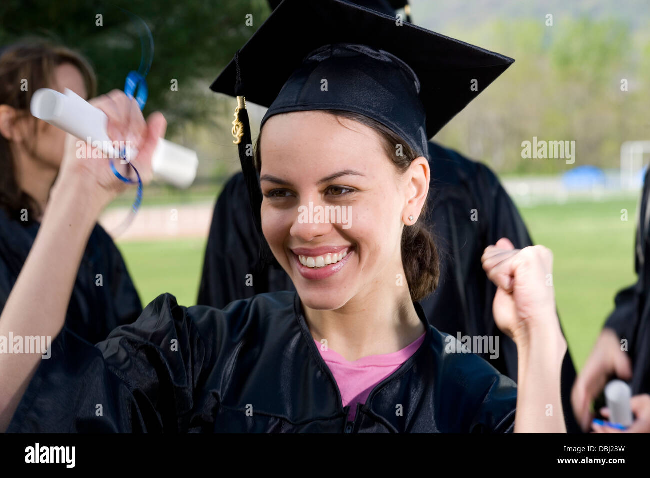 Student graduation celebrations Stock Photo - Alamy