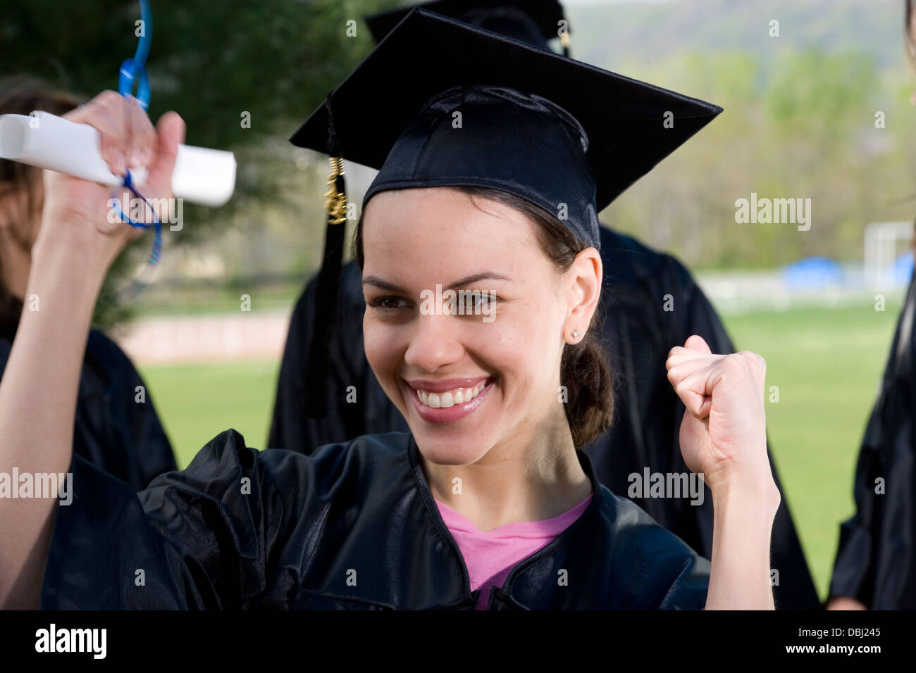 Student graduation celebrations Stock Photo - Alamy