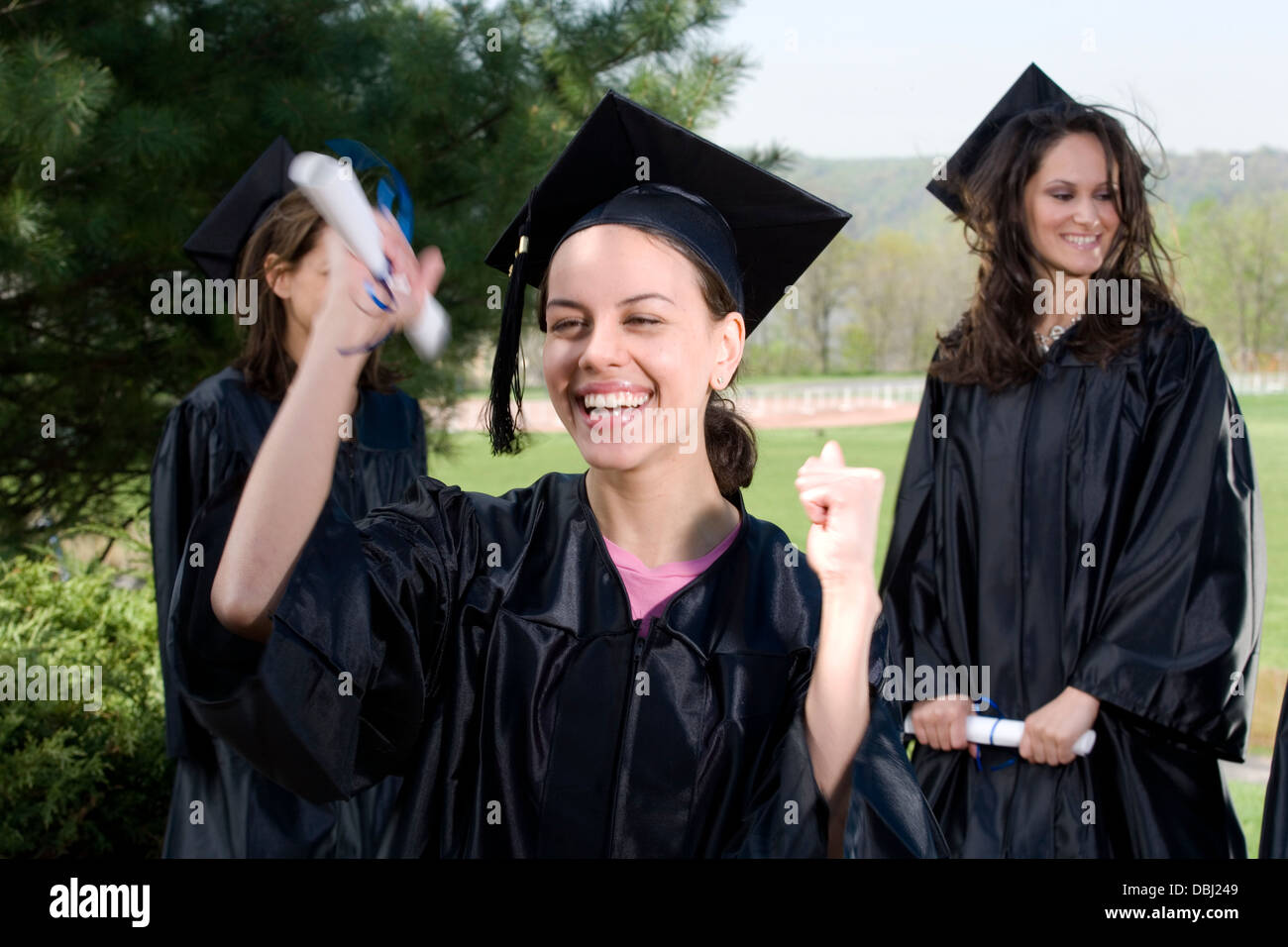 Student graduation celebrations Stock Photo - Alamy