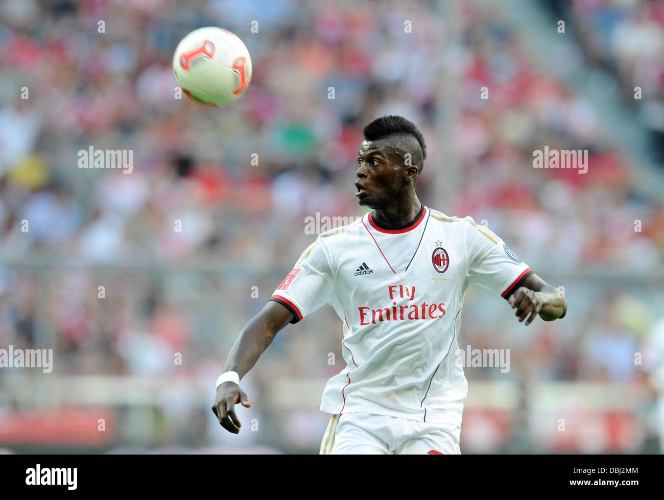 Munich, Germany. 31st July, 2013. Mbaye Niang of AC Milan in action ...