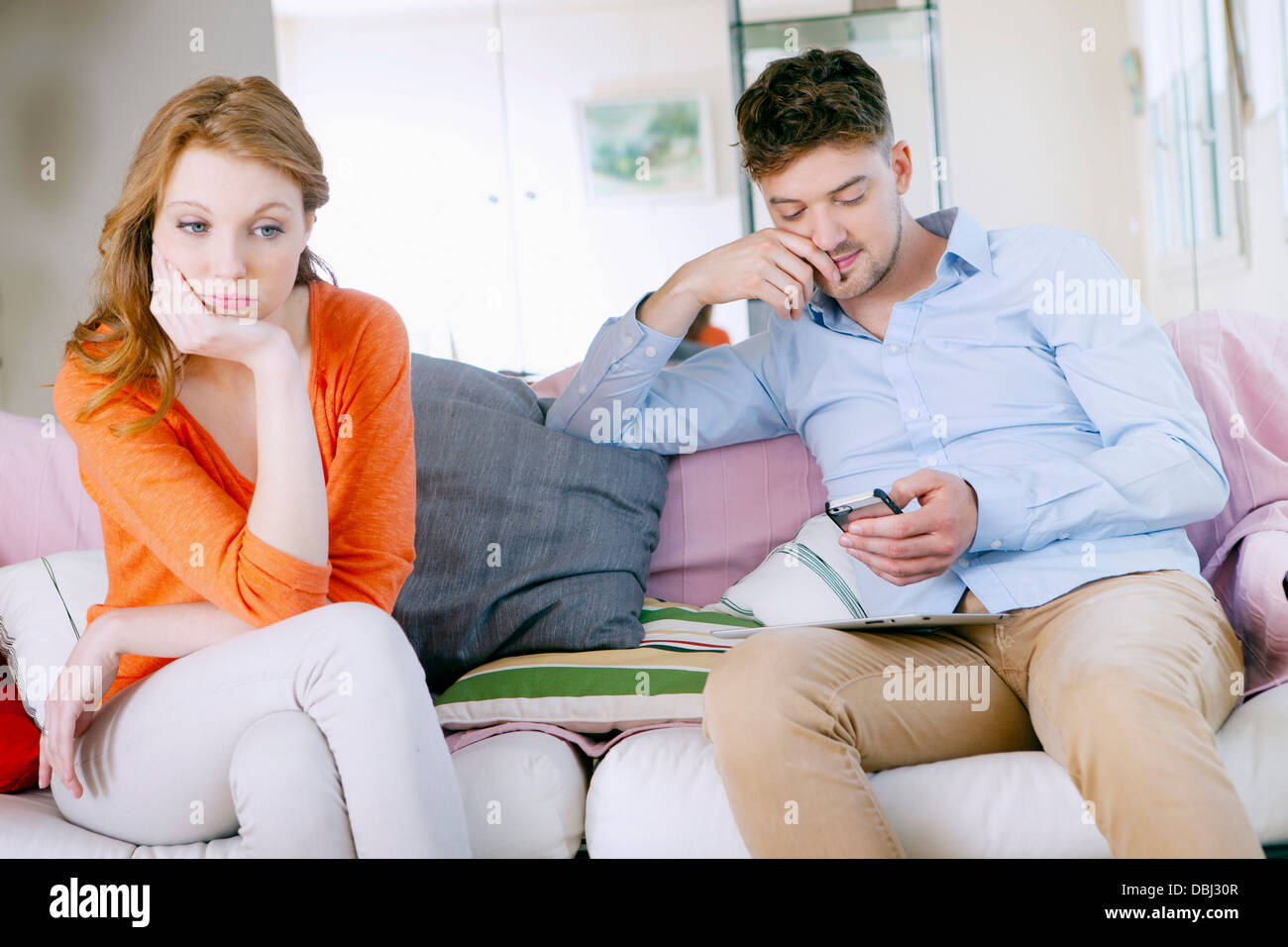 CONFLICT IN A COUPLE Stock Photo - Alamy