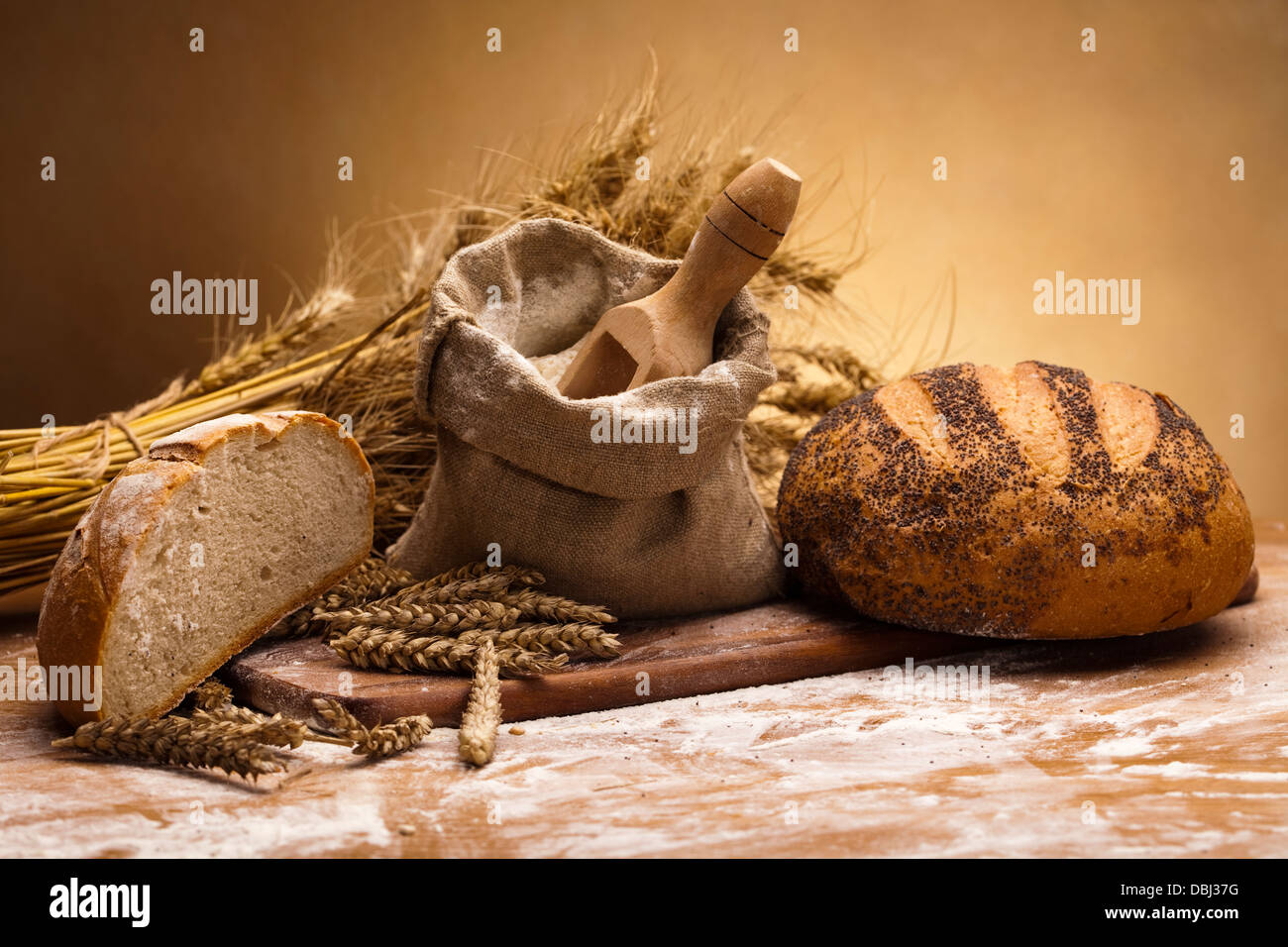 Variety of whole wheat bread Stock Photo - Alamy