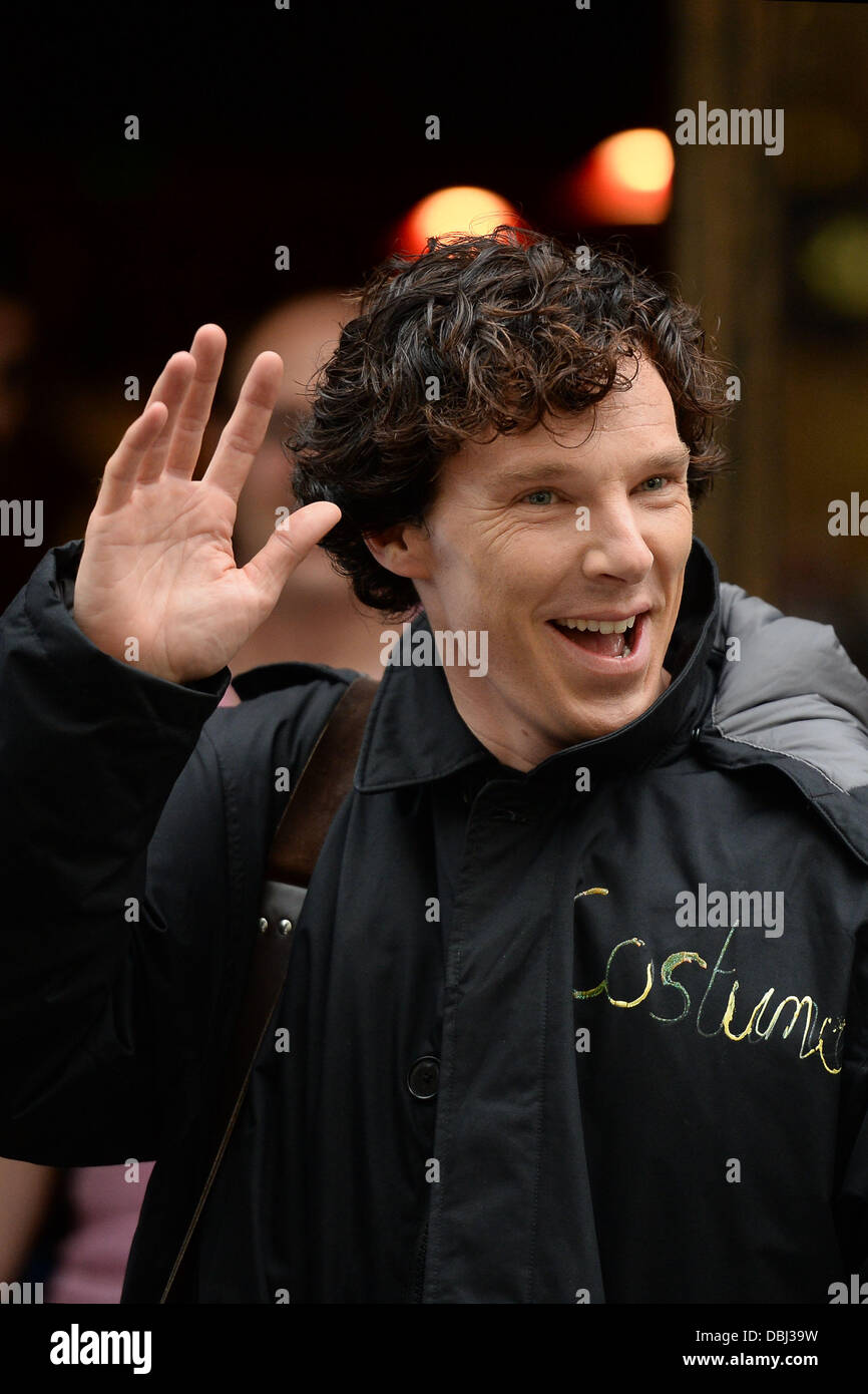 Cardiff, Wales, UK. 31st, July 2013. Benedict Cumberbatch spotted ...
