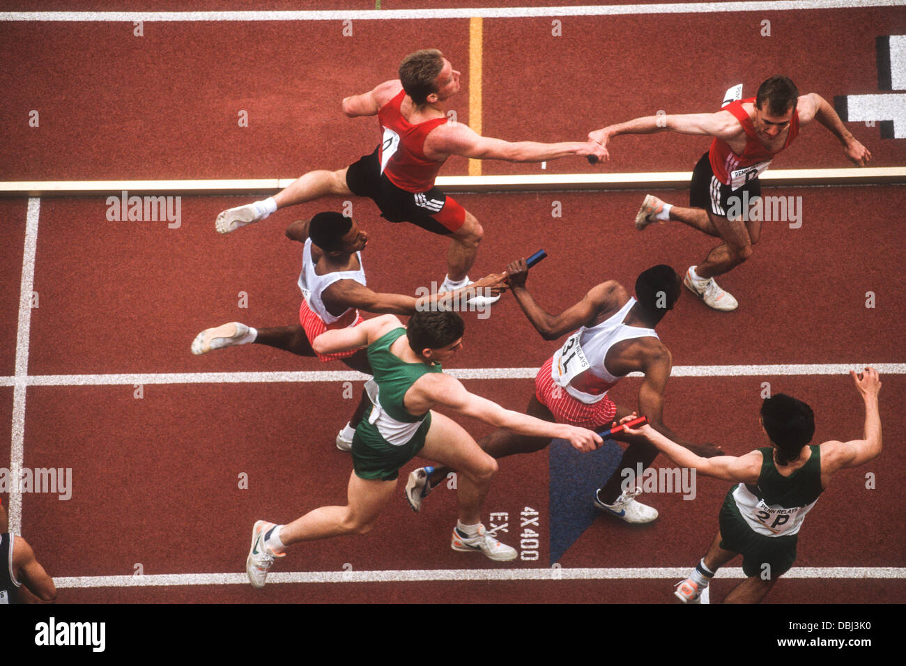 Relay race athletics stick hi-res stock photography and images - Alamy