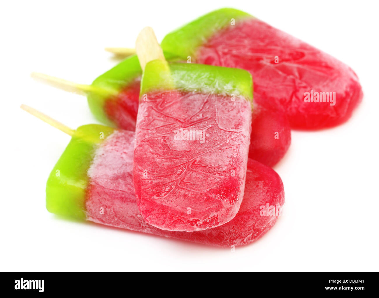 Cheap Ice cream over white background Stock Photo - Alamy