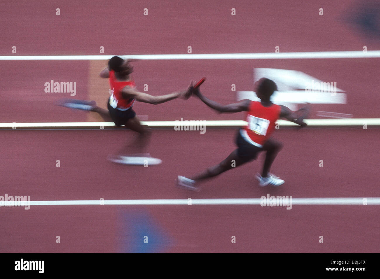 Boys relay race Stock Photo - Alamy
