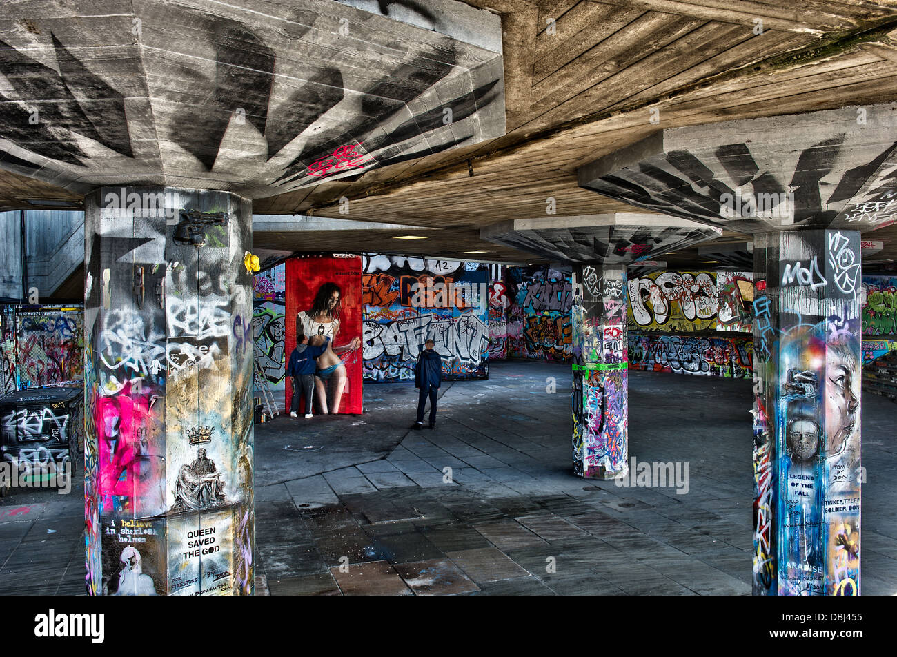 Southbank undercroft skater hi-res stock photography and images - Alamy