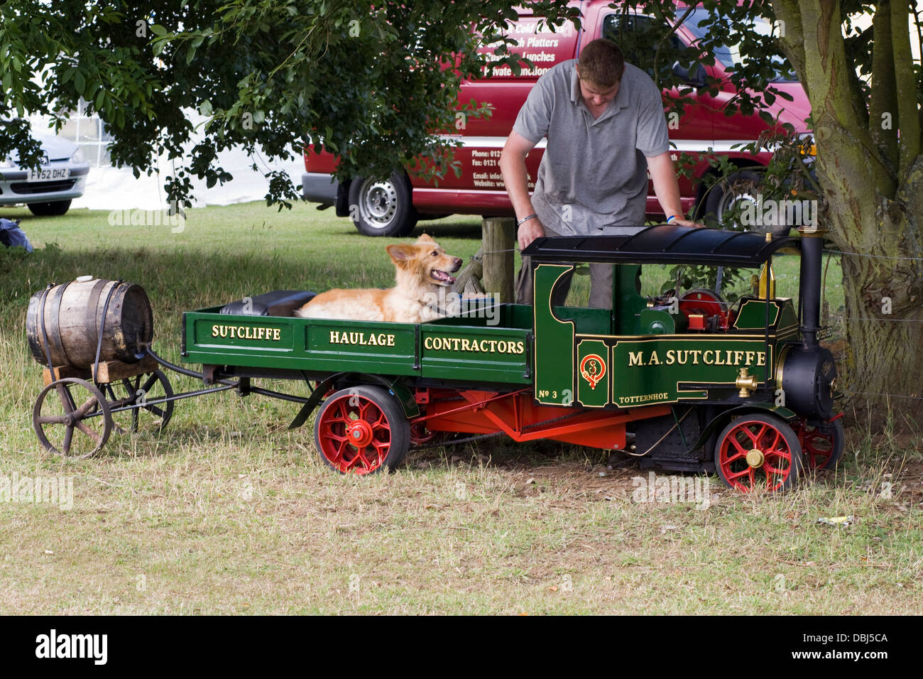 Foden C Type Lorry 4 Inch Scale Miniature Steam Engine with Dog sitting ...