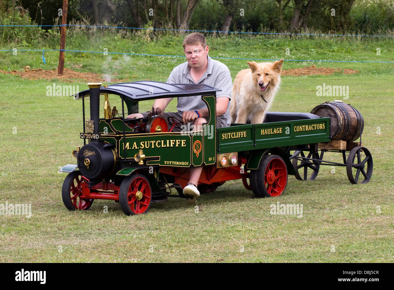 Foden C Type Lorry 4 Inch Scale Miniature Steam Engine with Dog sitting ...