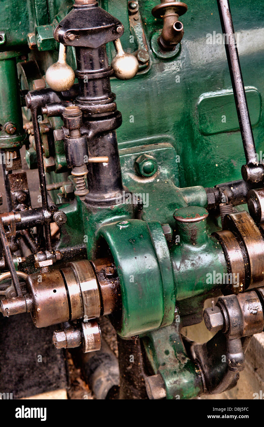 Close up of static steam engine Stock Photo - Alamy