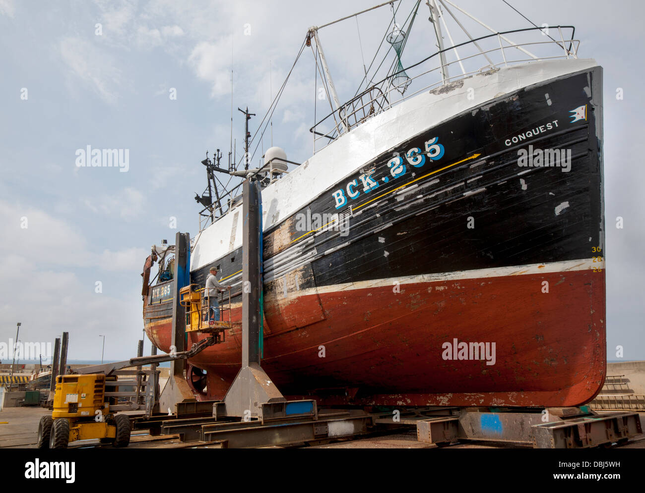 Conquest BCK 265 trawler Scottish Fishing Fleet being repaired and ...