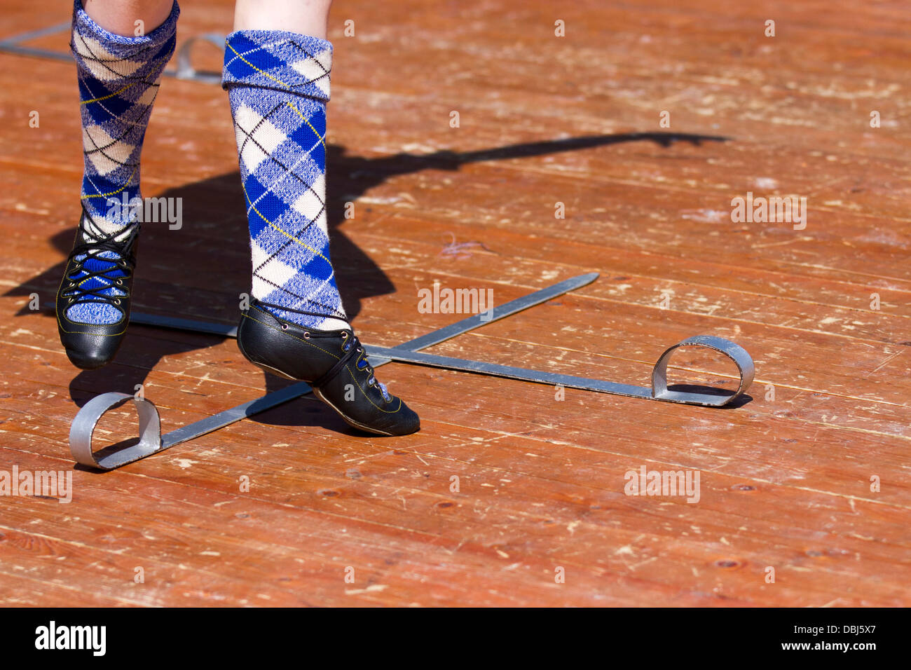 Children, Feet, Socks, Legs. Traditional Scottish Highland reel dancers ...