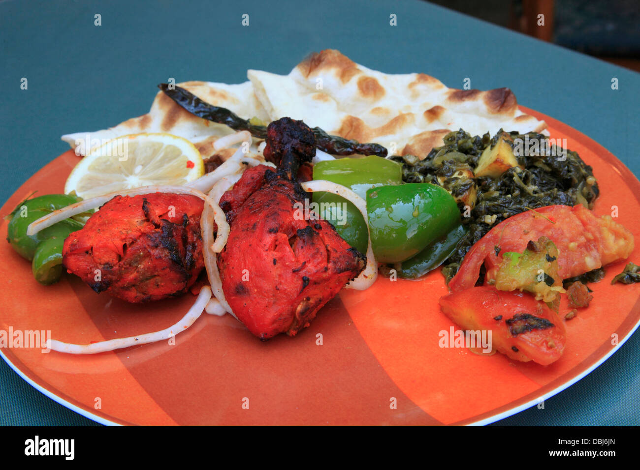 Indian food, chicken tandori Stock Photo - Alamy