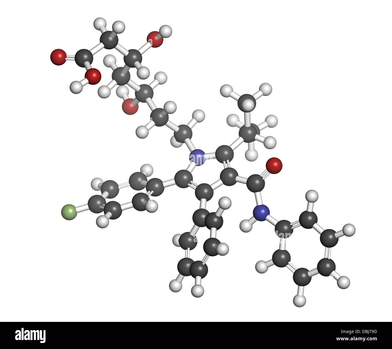 Atorvastatin cholesterol lowering drug (statin class), chemical ...