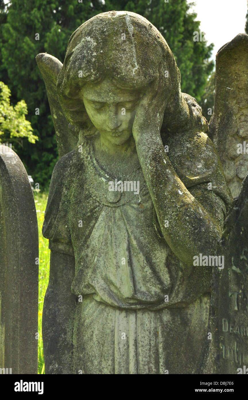 Weeping angel graveyard hi-res stock photography and images - Alamy
