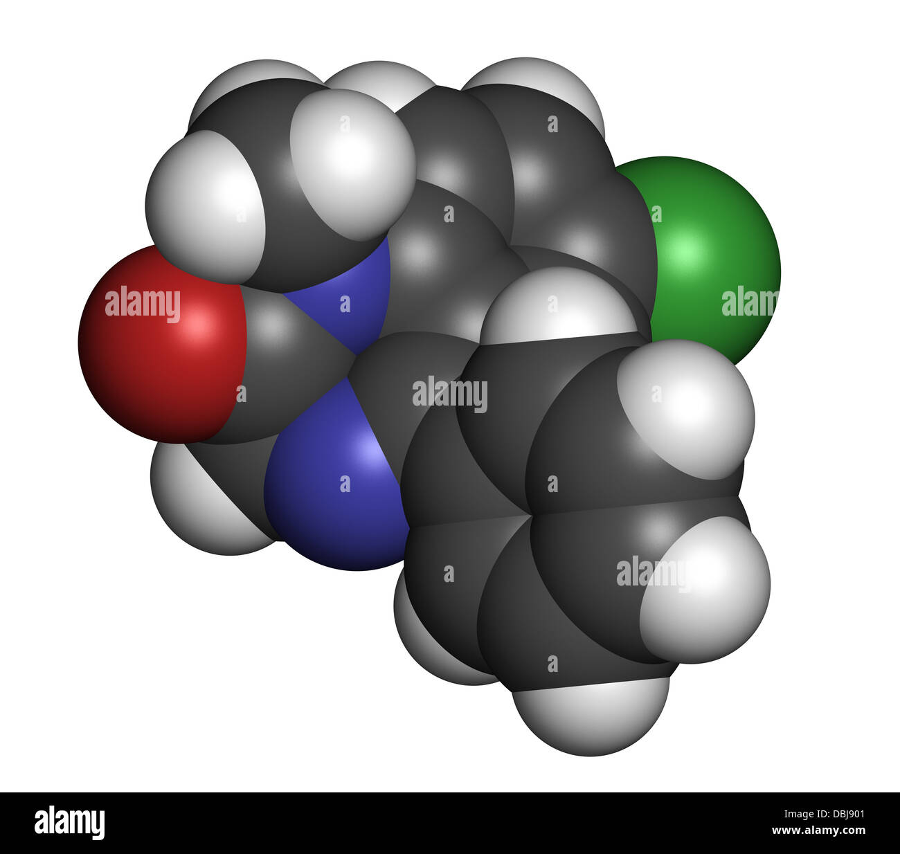 Diazepam molecule structure Cut Out Stock Images & Pictures - Alamy