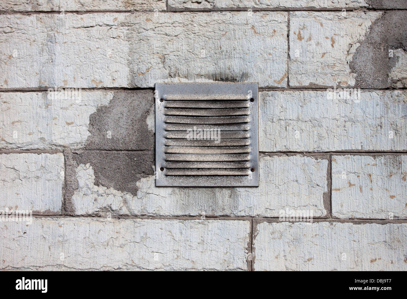 metal ventilation window on old wall background Stock Photo - Alamy