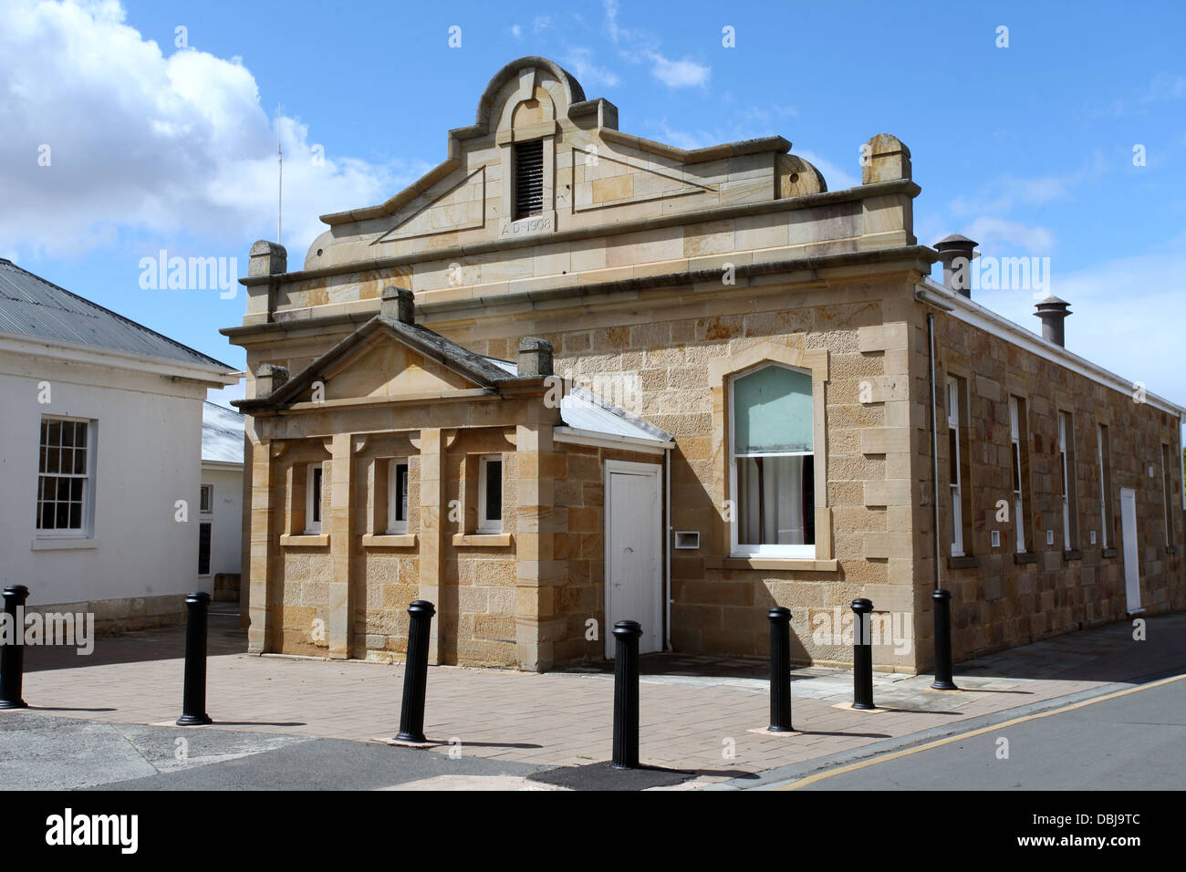 Historic Old Building which was once the Courthouse in the Tasmanian ...