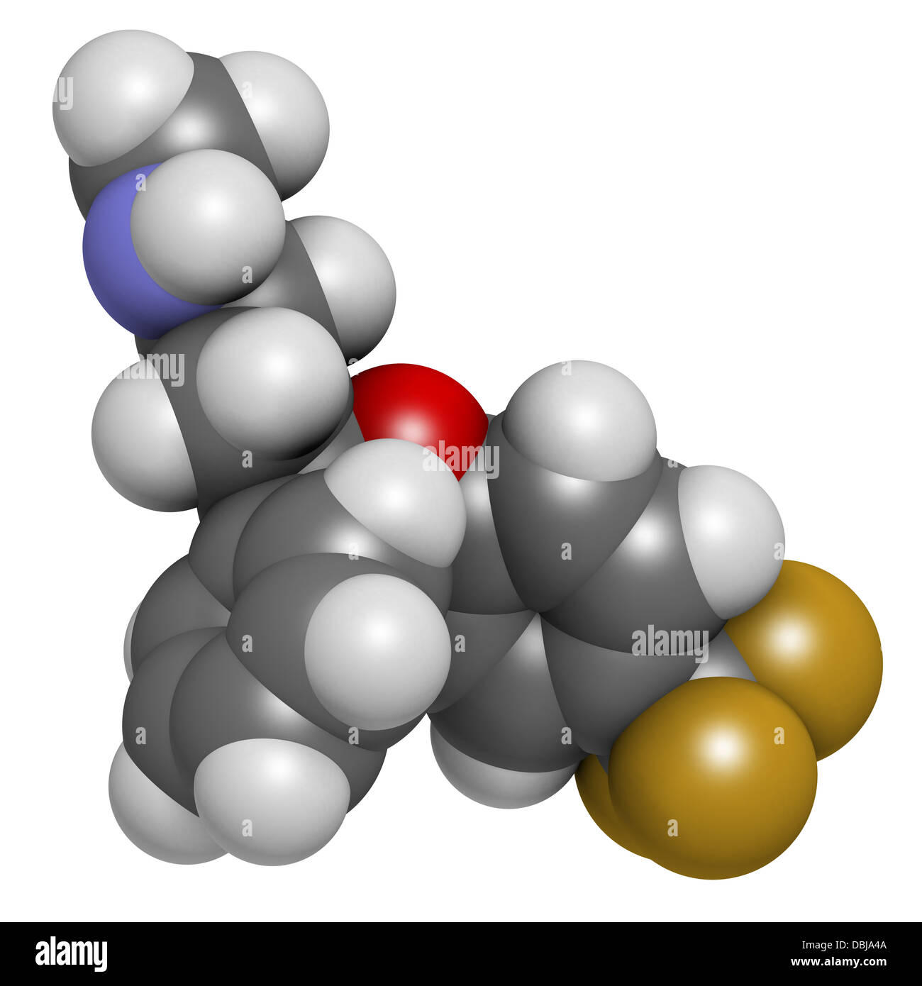 Fluoxetine antidepressant drug molecule hi-res stock photography and ...