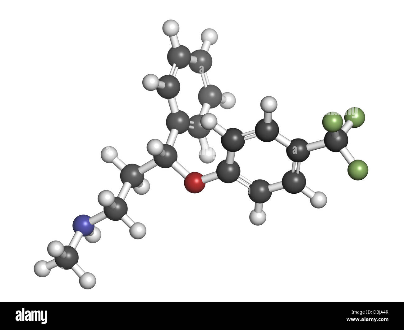 Fluoxetine antidepressant drug molecule hi-res stock photography and ...