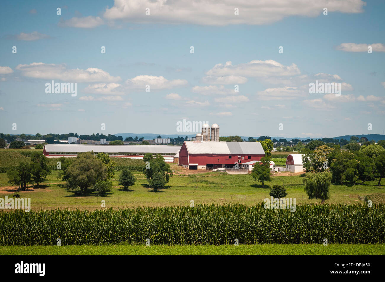 Bucolic Lancaster, PA farm scene Stock Photo - Alamy