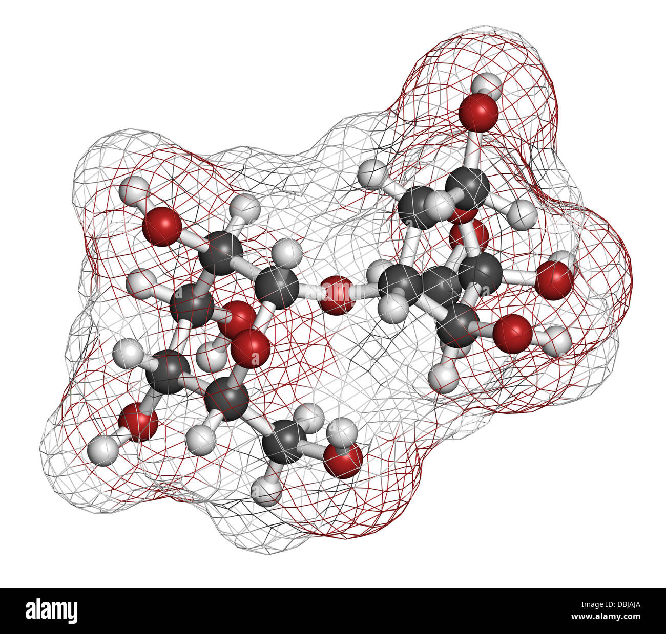 Lactulose chronic constipation drug (laxative), chemical structure ...