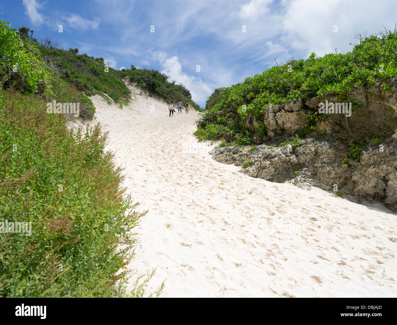 Giant sand dune that leads down to Sunayama Beach - Miyako Island ...