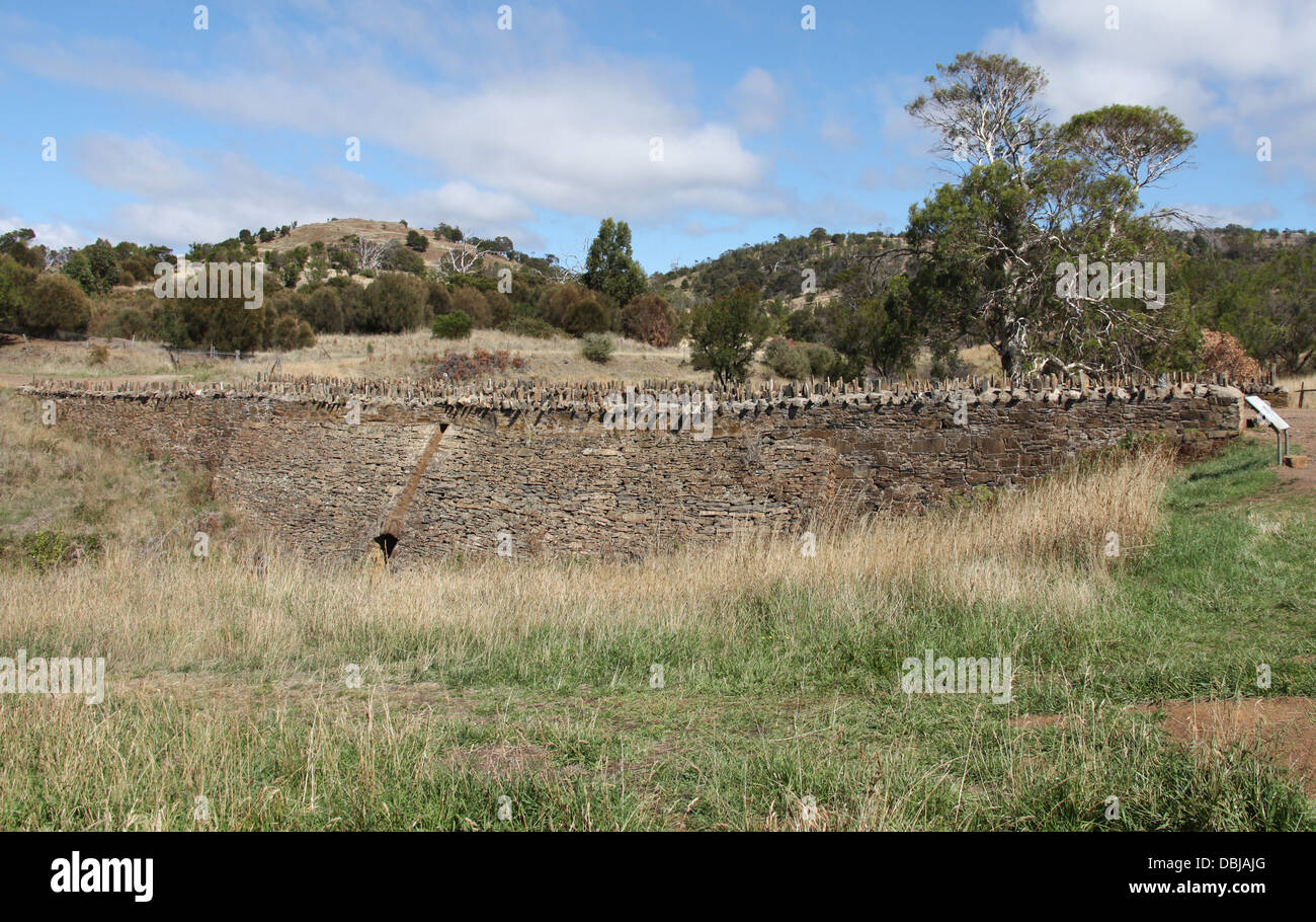 Spiky Bridge on the east coast of Tasmania which is a popular tourist ...