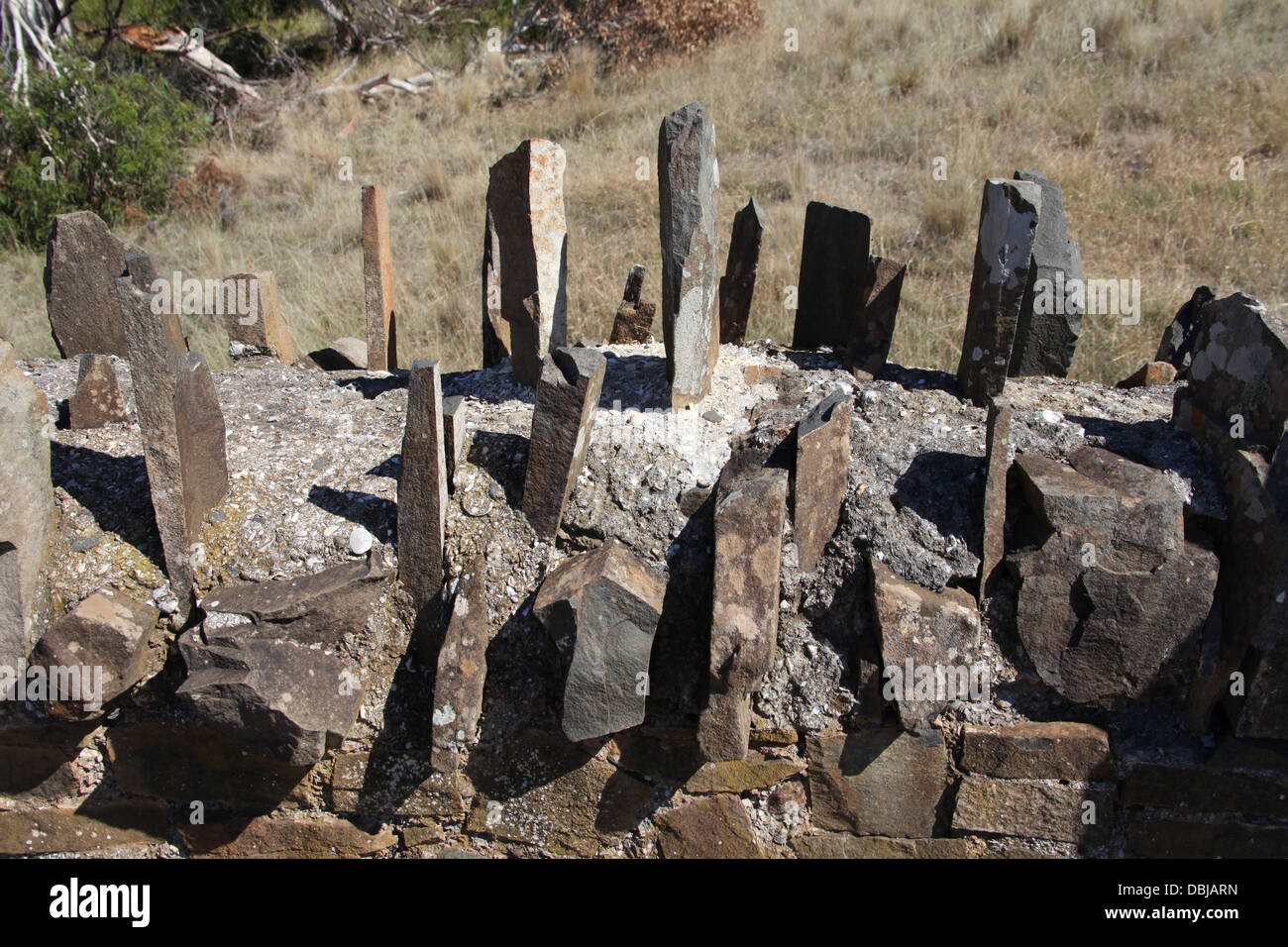 Spiky Bridge on the east coast of Tasmania which is a popular tourist ...