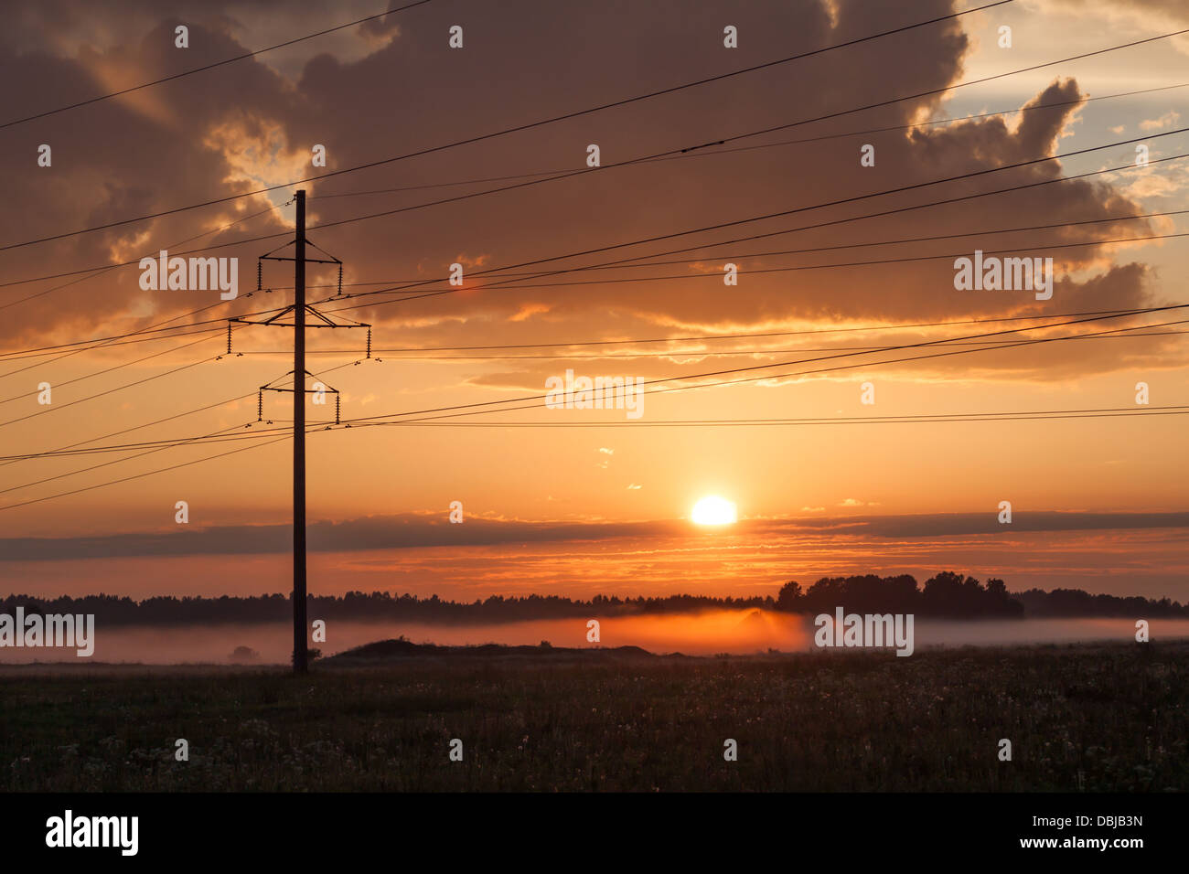 Powerline Over Water High Resolution Stock Photography and Images - Alamy