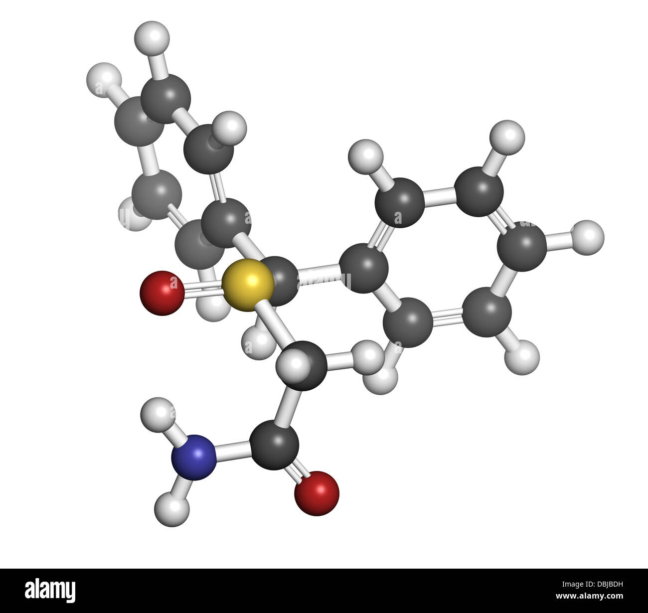 Modafinil wakefulness promoting drug, chemical structure. Used to treat ...