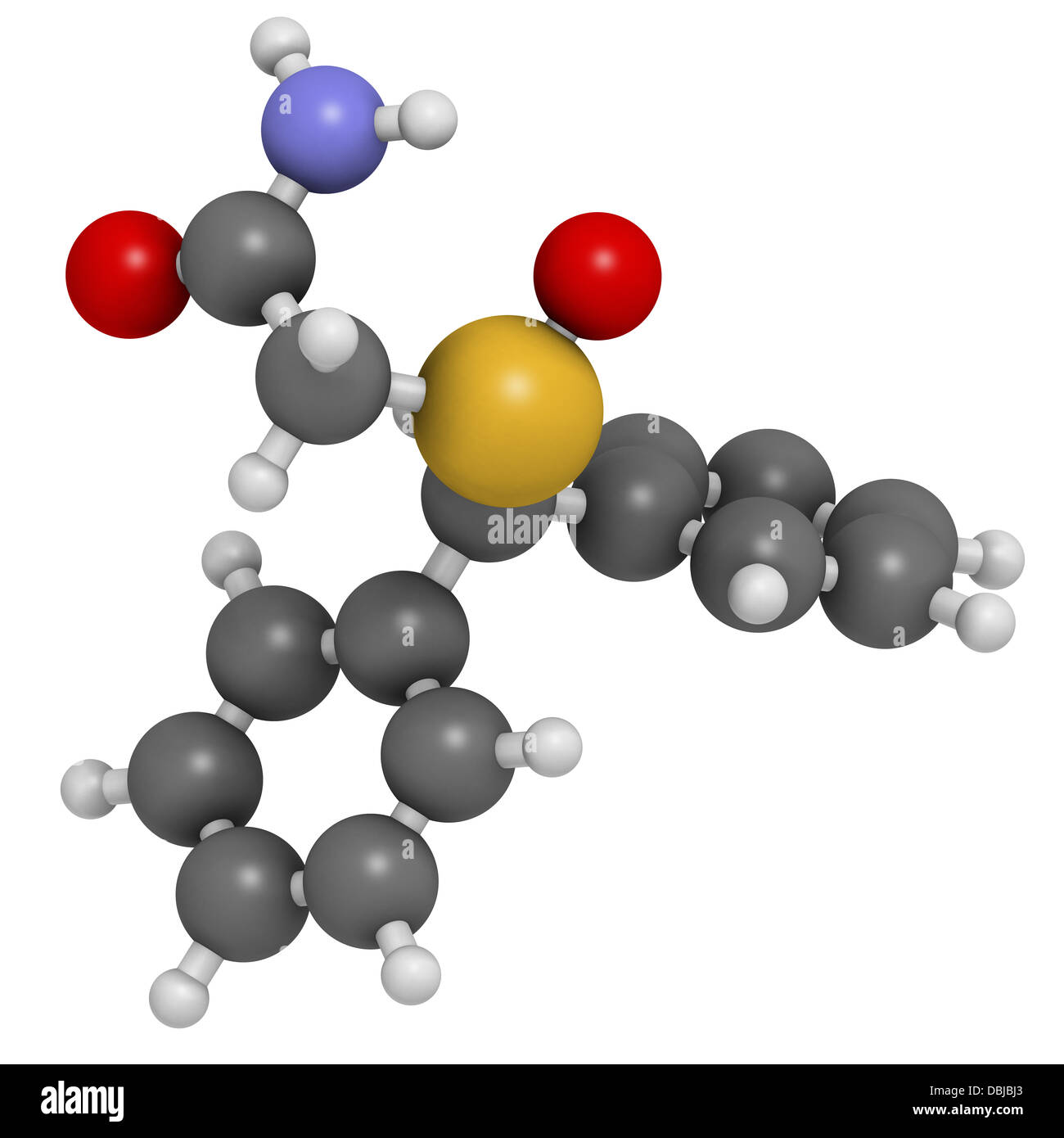Modafinil wakefulness promoting drug, chemical structure. Used to treat ...