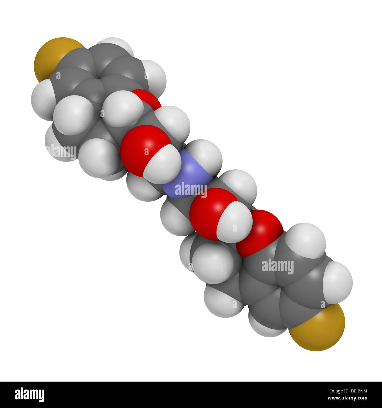 Nebivolol beta blocker drug, chemical structure. Used to treat high ...