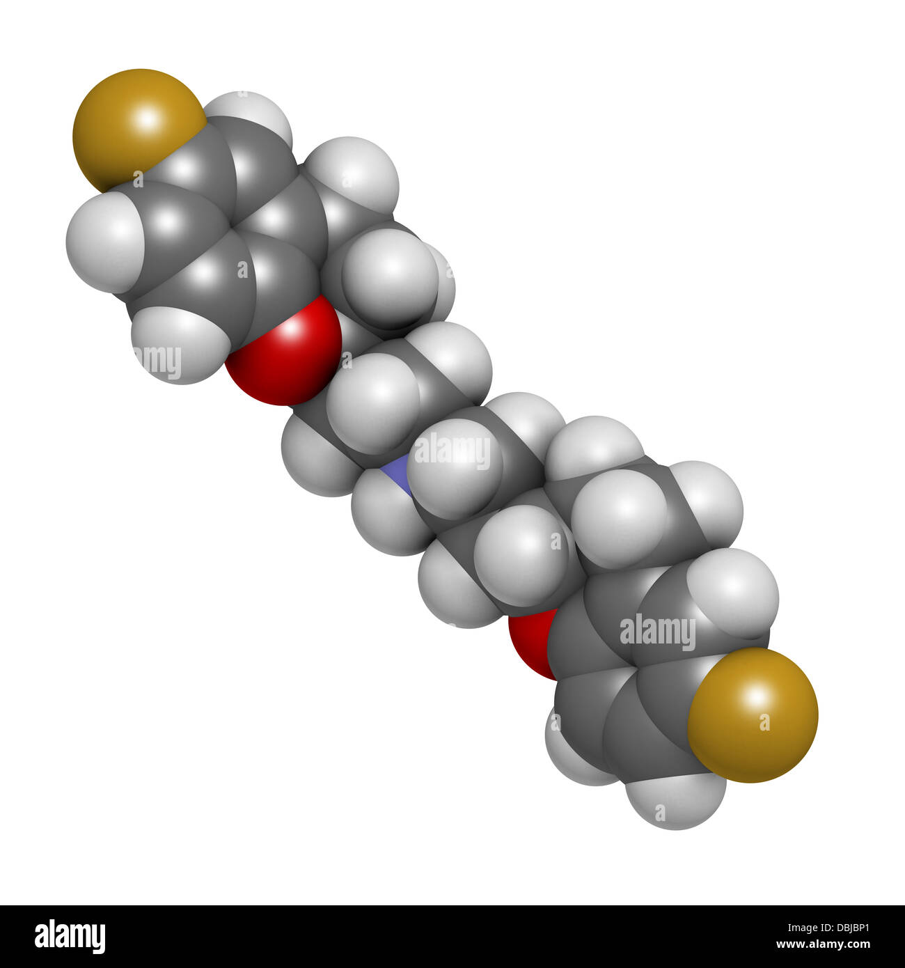 Nebivolol beta blocker drug, chemical structure. Used to treat high ...