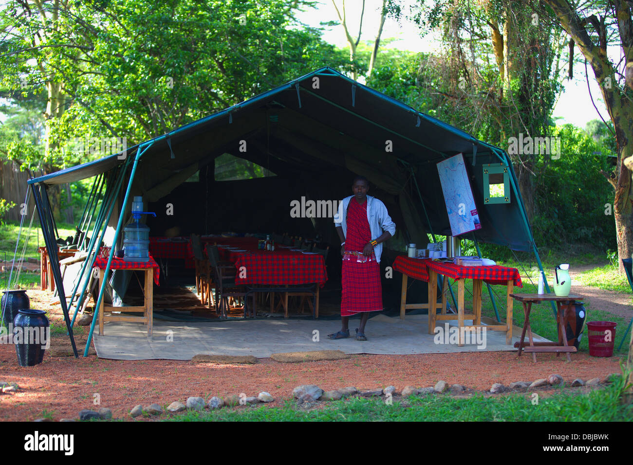 Ol Kinyei Conservancy Camp. Near Masai Mara. Kenya, Africa Stock Photo ...