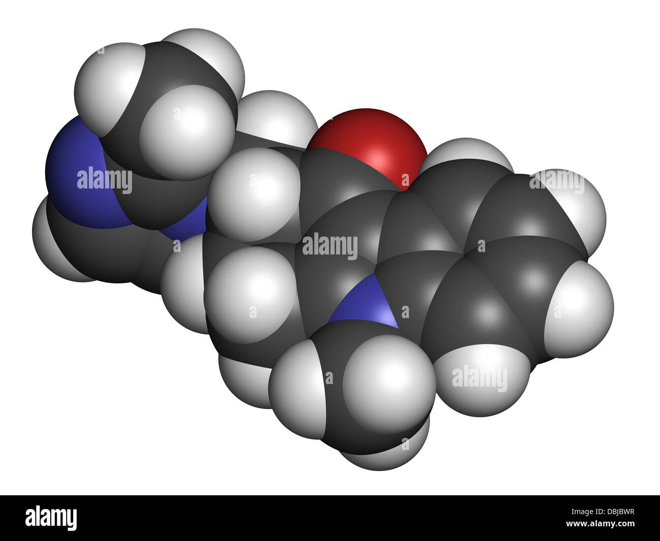 Ondansetron nausea and vomiting treatment drug, chemical structure ...