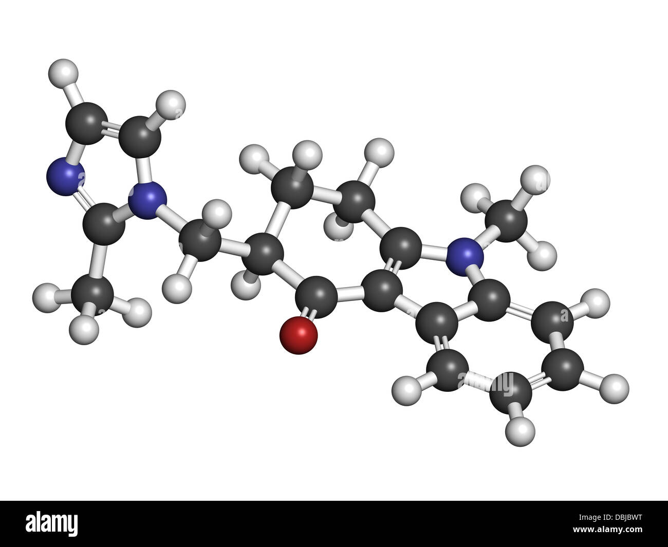 Ondansetron nausea and vomiting treatment drug, chemical structure ...