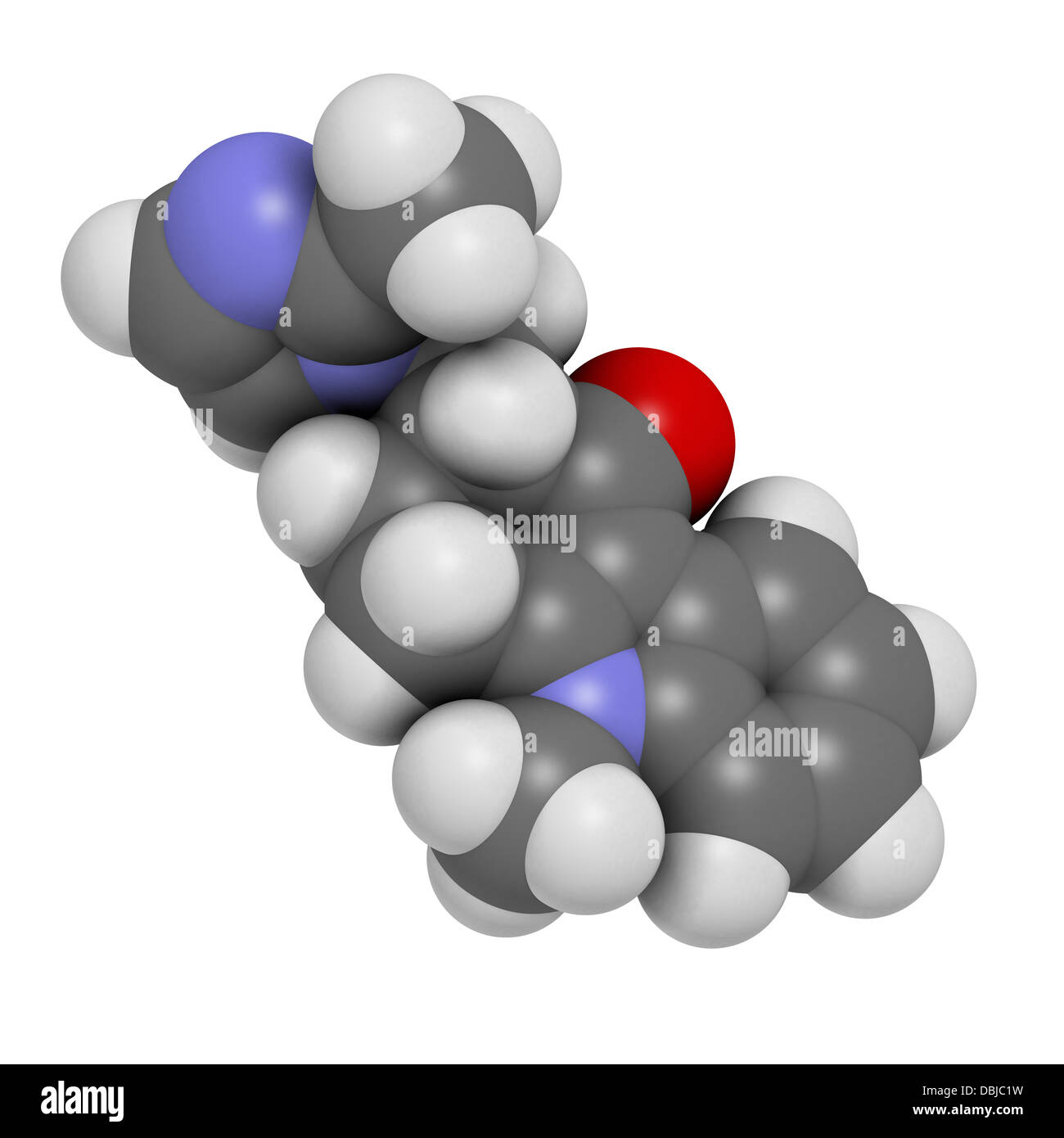 Ondansetron nausea and vomiting treatment drug, chemical structure ...