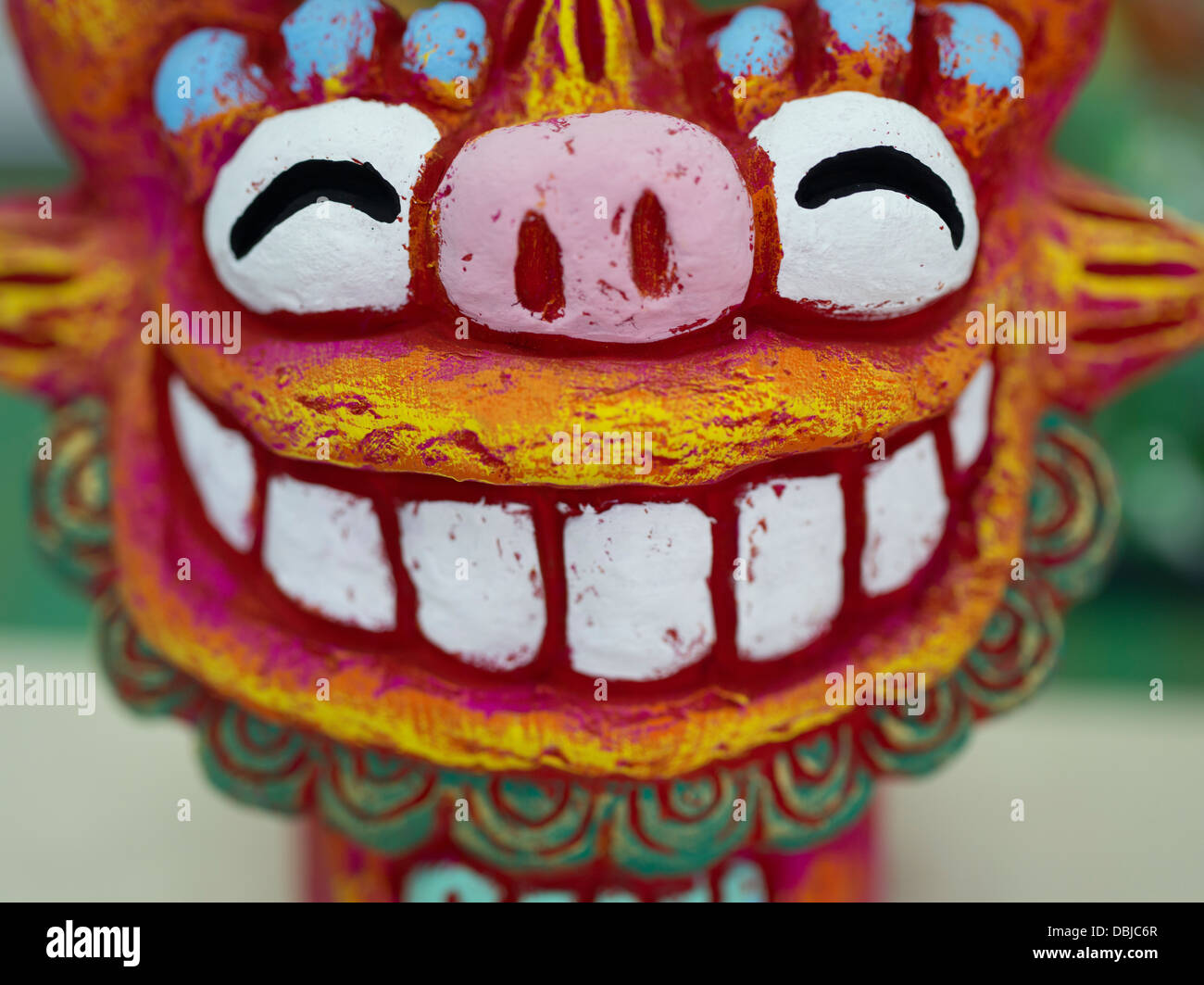 Shisa talisman by Yoneko-yaki Pottery . Ishigaki Island, Okinawa, Japan ...