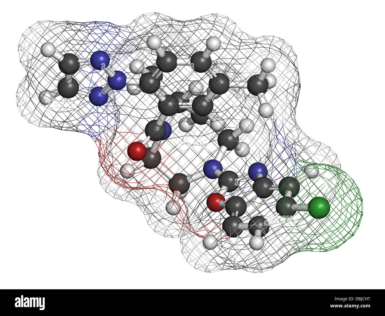 Suvorexant insomnia drug (sleeping pill), chemical structure. Dual ...