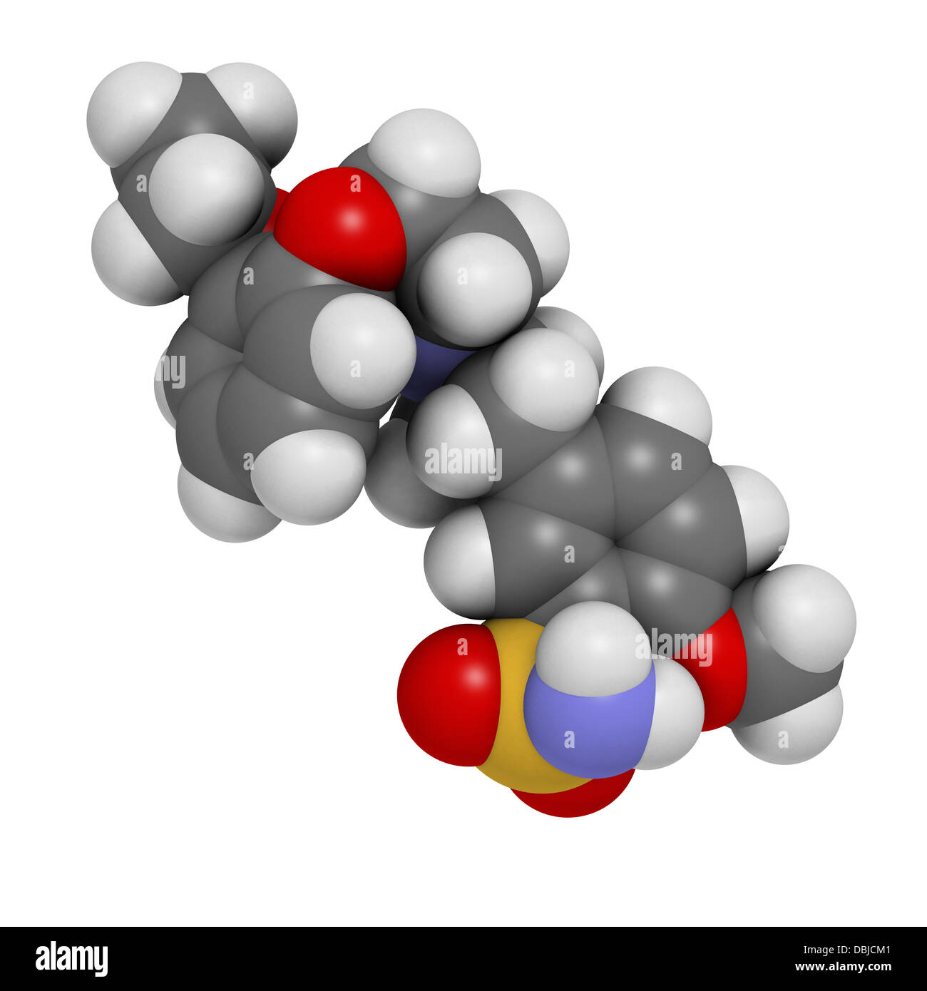 Tamsulosin benign prostatic hyperplasia (BPH) drug, chemical structure ...
