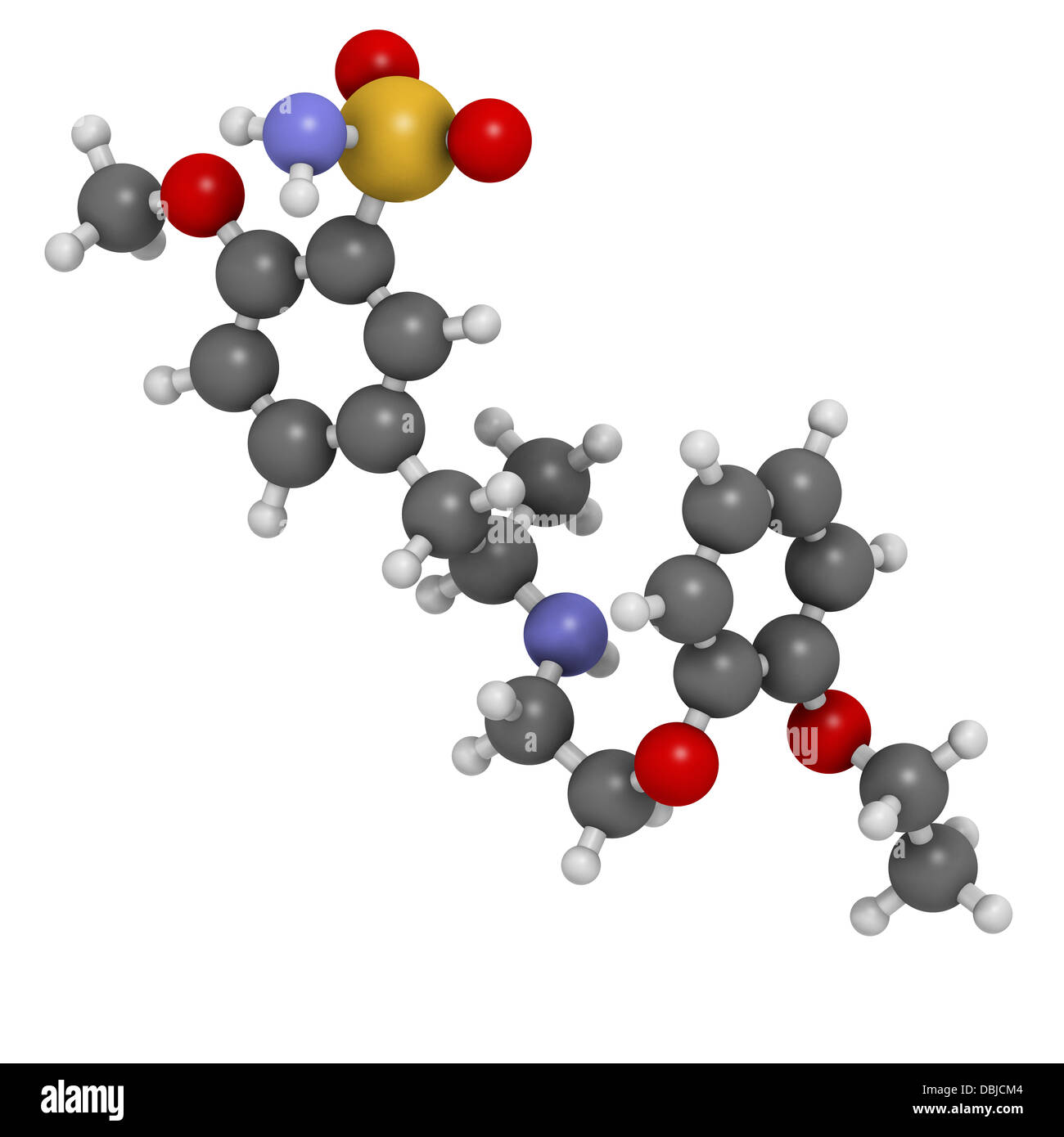 Tamsulosin benign prostatic hyperplasia (BPH) drug, chemical structure ...