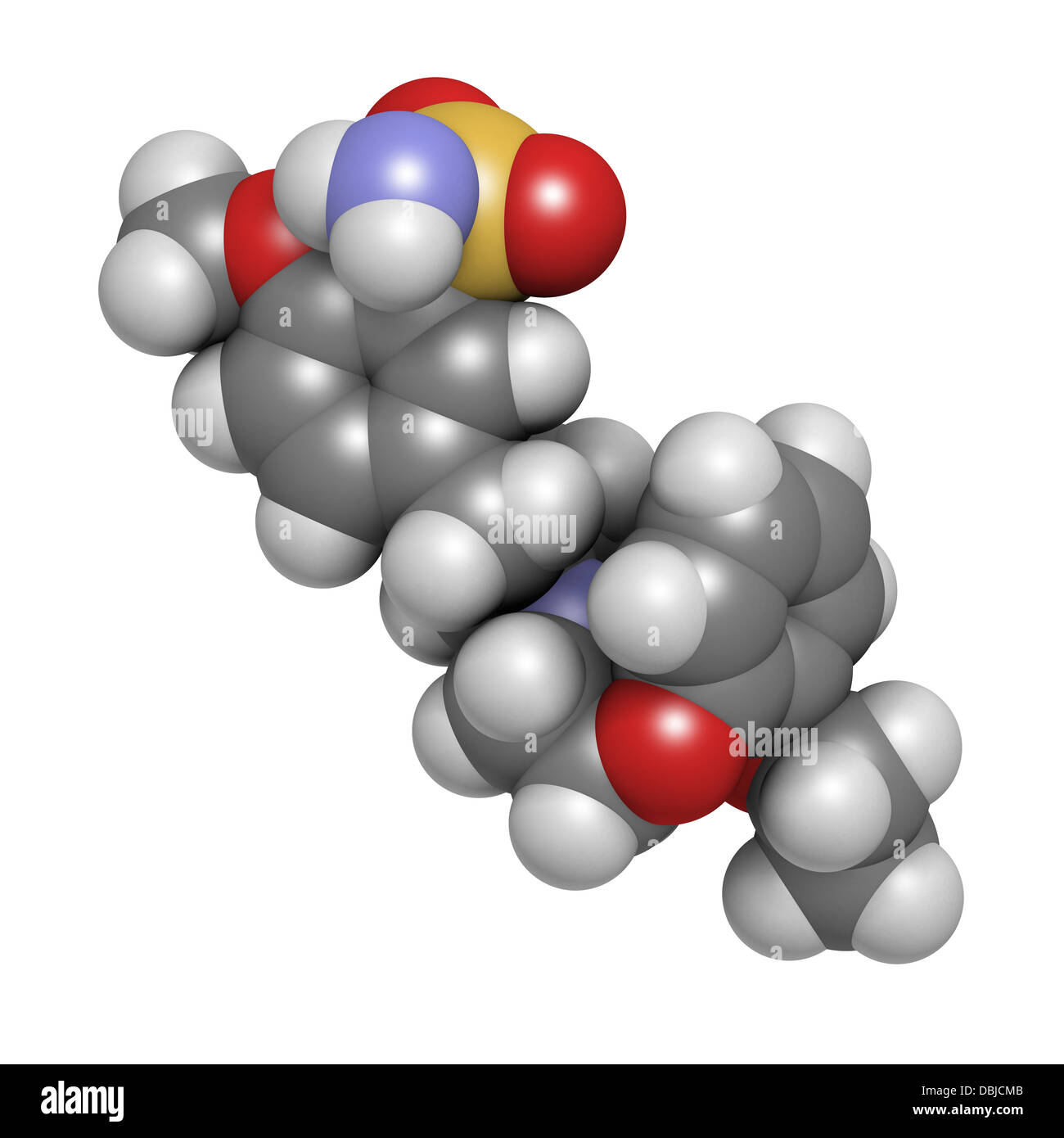 Tamsulosin benign prostatic hyperplasia (BPH) drug, chemical structure ...